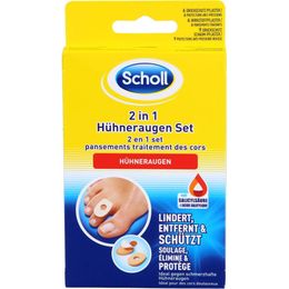 Scholl 2in1 H&uuml;hneraugen Set 1 P