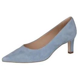 Pumps Peter Kaiser "Peter Kaiser Pumps Veloursleder", Damen, Gr. 37,5, hellblau, Veloursleder, Schuhe Pumps
