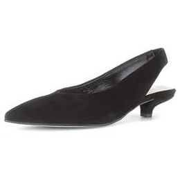 Slingpumps Gabor "Slingpumps", Damen, Gr. 35,5, schwarz, Schuhe Slingpumps