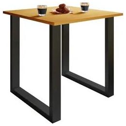 Esstisch Vcm "Premium Holz Esstisch K&uuml;chentisch Xona U 80x50", braun (schwarz, buche), B:80cm T:50cm, Tische, Esstisch
