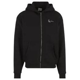 Sweatjacke Karl Kani "Karl Kani Karl Kani Chest Signature Essential OS Zip Hoodie", Damen, Gr. XXL, schwarz, 65% Baumwolle, 35% Polyester, Sweatjacken Sweatjacke