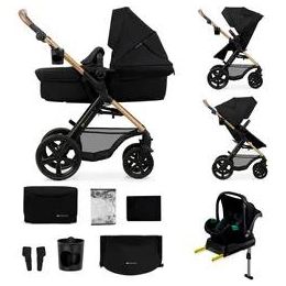 Kombi-Kinderwagen Kinderkraft "MOOV 2 4in1 EVA", Kinder, schwarz, Stahl, Kinderwagen, mit EVA-R&auml;dern