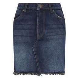 Sommerrock Urban Classics "Urban Classics Ladies Heavy Mini Denim Skirt", Damen, Gr. 26, new dunkelblau washed, 100% Baumwolle, unifarben, slim fit, R&ouml;cke