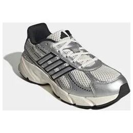Sneaker Adidas SPORTSWEAR "TECHNOCHAOS 2000", Herren, Gr. 39, chalk wei&szlig;, silber metallic, core schwarz, Synthetik, Textil, Schuhe Sneaker, inspiriert vom Design des adistar control