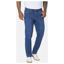 5-Pocket-Jeans Jan Vanderstorm "Tiefbundjeans BOLKER", Herren, Gr. 54, N-Gr, blau, Obermaterial: 99% Baumwolle CO. 1% Elasthan EL., Jeans 5-Pocket-Jeans