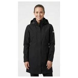 Regenmantel Helly Hansen "W ADEN LONG COAT", Damen, Gr. L, schwarz, Obermaterial: 100% Polyester. Futter: 100% Polyester, M&auml;ntel, mit wasserdichter Technologie, atmungsaktiv, winddicht