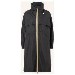 Funktionsjacke K-way "K-way Funktionsjacke AUBE MEMORY TOUCH", Damen, Gr. S, schwarz pure, Obermaterial: 100% Polyester, Jacken Funktionsjacke