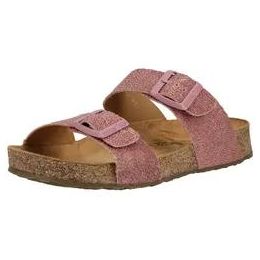 Hausschuh Haflinger "Haflinger Hausschuhe Leder", Herren, Gr. 40, rosa, Leder, Schuhe Hausschuh