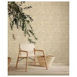 Vliestapete marburg "Tapete Wooden Panels", beige, B:0,53m H:0,01m L:10,05m, Vlies, Tapeten, moderne Vliestapete f&uuml;r Wohnzimmer Schlafzimmer K&uuml;che