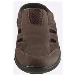 Clog Jomos, Herren, Gr. 44, braun, Leder, Mesh, Nubukleder, Schuhe Clog