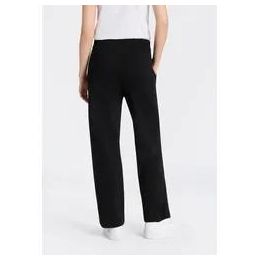 Jogger Pants BOSS ORANGE "Endless Premium Damenmode", Damen, Gr. L (40), N-Gr, schwarz 001, Sweatware, Obermaterial: 100% Baumwolle, unifarben, gerade lang, Hosen, mit geripptem Bund, gerade geschnitten
