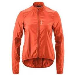 Fahrradjacke Gonso "Road Jacket Wind W", Damen, Gr. 42, hellrot, 100% Polyester, Rundhals, Jacken Fahrradjacke, Damen Radjacke, atmungsaktive Rennrad-Windjacke, Funktionsjacke