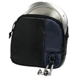 Hama CD-Player Tasche "Tasche f&uuml;r Discman und 3 CDs, Schwarz Blau, Trageriemen, Kabelausgang", schwarz, B/H/T: 16,5cm x 2,6cm x 19cm, Taschen