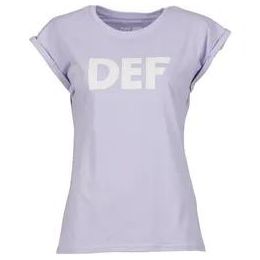 Kurzarmshirt DEF "DEF Damen DEF Her Secret T-Shirt", Damen, Gr. XS, lila, 100% Baumwolle, bedruckt, normal, Rundhals, Shirts