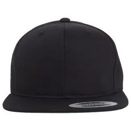 Flex Cap Flexfit "Flexfit Snapback Pro-Style Twill Snapback Youth Cap", Kinder, Gr. J (Ages 2-6), schwarz, 60% Baumwolle, 40% Polyester, unifarben, Caps