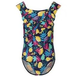 Balconette-Bikini ZIGZAG "Tropical", M&auml;dchen, Gr. 140, dunkelblau, gelb, 80% Polyamid, 20% Elasthan, unifarben, Bikini-Sets Balconette-Bikini, mit UV-Schutzfunktion