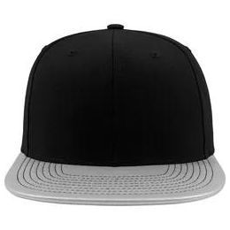 Flex Cap Flexfit "Flexfit Unisex Metallic Visor Snapback", Gr. onesize, silber, 80% Polyacryl, 20% Wolle, unifarben, Caps