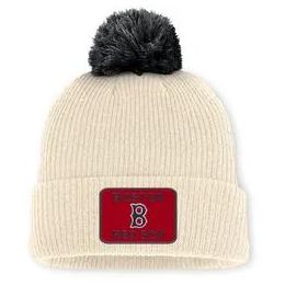 Bommelm&uuml;tze Nike "Nike M&uuml;tze Boston Red Sox Nike Peak Std. Cuff Pom Beanie", Damen, Gr. onesize, wei&szlig;, 100% Polyacryl, M&uuml;tzen