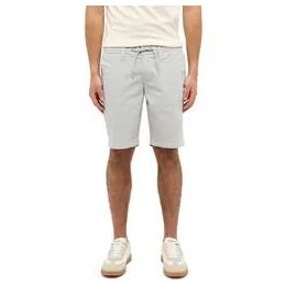 Shorts Mustang "Herren Style Portland Shorts", Herren, Gr. 36, 4031 hellgrau, Web, 98% Baumwolle, 2% Elasthan, unifarben, slim fit, Hosen Shorts