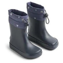 Stiefel Wheat "Wheat Barefoot Rubber Boot Zerro", Damen, Gr. 28, navy, unifarben, Schuhe Stiefel