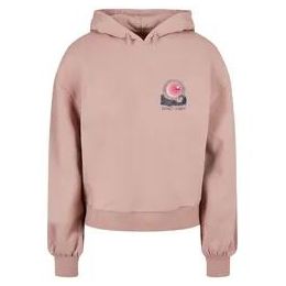 Kapuzensweatshirt Merchcode "Merchcode Ladies Sunset Charm Oversized Hoody", Herren, Gr. 4XL, duskrose, 100% Baumwolle, bedruckt, Sweatshirts