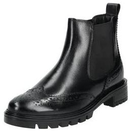 Stiefelette Ara "Ara Stiefelette Leder/Textil", Damen, Gr. 39, schwarz, Leder, Textil, Schuhe Stiefelette