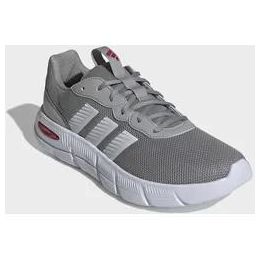 Walkingschuh Adidas SPORTSWEAR "CLOUDFOAM FLEX, SCHN&Uuml;RSENKEL", Herren, Gr. 47, mgh solid grau, ftwr wei&szlig;, better scarlet, Textil, Schuhe Walkingschuh