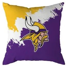Dekokissen GREAT BRANDING "Great Branding Kissen Minnesota Vikings "Brush" 50x50cm", Gr. 1 Stk., mehrfarbig, 100% Polyester, Dekokissen_Sitzkissen_Kissenh&uuml;llen