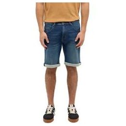 Slim-fit-Jeans Mustang "Herren Style Chicago Shorts Z", Damen, Gr. 40, 723 mittelblau, Denim/Jeans, 83% Baumwolle, 16% Polyester, 1% Elasthan, unifarben, slim fit, Jeans Slim-fit-Jeans