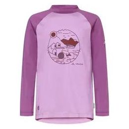 Langarmshirt Vaude "Kids Solaro LS T-Shirt III", M&auml;dchen, Gr. 122/128, raspberry, Obermaterial: 91% Polyester, 9% Elasthan, Shirts Langarmshirt, f&uuml;r Kinder, Langarm, hoher UV-Schutz, elastisches Material