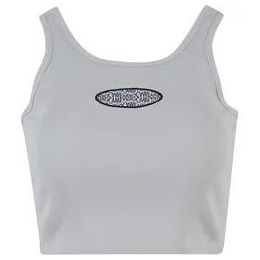 Tanktop Rocawear "Rocawear Damen Rocawear Tanktop Cropped", Damen, Gr. XL, grau, 95% Baumwolle, 5% Elasthan, skinny fit, Tops Tanktop