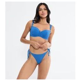 Bikini-Hose Triumph "Palina Love by the Sea Brazilian", Damen, Gr. 38, N-Gr, very blau, Microfaser, Obermaterial: 77% Polyamid, 23% Elasthan, Badehosen Bikini-Hose, Triumph x Palina Rojinski