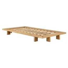 Bettgestell KARUP DESIGN "JAPAN BED Futonbett aus FSCzertifiziertem Massivholz, zeitlos, bequem", oiled oak, B:118cm H:20cm L:228cm, Betten, Bettgestell, Eiche, inkl. Lattenrost, ohne Matratze, Made in Europa