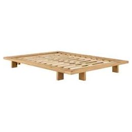 Bettgestell KARUP DESIGN "JAPAN BED Futonbett aus FSCzertifiziertem Massivholz, zeitlos, bequem", oiled oak, B:168cm H:20cm L:228cm, Betten, Bettgestell, Eiche, inkl. Lattenrost, ohne Matratze, Made in Europa