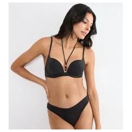 B&uuml;gel-Bikini-Top Triumph "Summer Sunset WHU Sweet Heart", Damen, Gr. 42, Cup C, schwarz, Glitzergarne;Microfaser, Obermaterial: 70% Polyamid, 16% metallisierte Fasern, 14% Elasthan, Bikini-Oberteile, weicher Lurex