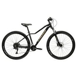 Mountainbike KROSS "KROSS Mountainbike Hardtail 27,5" LEA 5.0 schwarz 18 G&auml;nge 2026" Gr. 36, schwarz, schwarz, Fahrr&auml;der, Damen, 36cm, 27,5 Zoll (69,85cm) hinten: 27,5 Zoll (69,85cm)