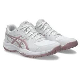 Tennisschuh asics "COURT SLIDE 4", Damen, Gr. 42, wei&szlig;, morganite, Textil, Schuhe, Multicourt-Schuh, Allcourt-Schuh