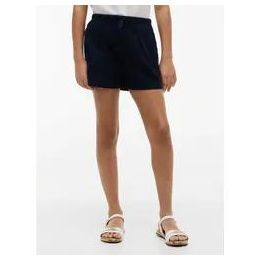 Shorts Tommy Hilfiger "PULL ON LINEN SHORT", M&auml;dchen, Gr. 6 (116), N-Gr, schwarz night navy, Web, Obermaterial: 55% Leinen, 45% Baumwolle, unifarben, regular fit kurz, Hosen Shorts, Kinder bis 16 Jahre, sommerlicher Leinen-Mix