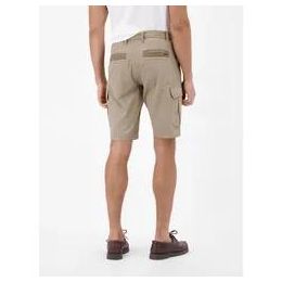 Cargobermudas Lerros, Herren, Gr. 36, N-Gr, medium kitt, Web, Obermaterial: 100% Baumwolle, unifarben, normal knielang, Hosen, mit seitlichen Taschen