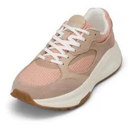 Marc O'Polo Sneaker MARC O'POLO "aus Rindleder mit Mesh-Einsatz", Herren, Gr. 41, nude, Obermaterial: 80% Leder (Rind), 20% Polyester, unifarben, Schuhe Sneaker