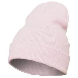 Beanie Flexfit "Flexfit Unisex Heavyweight Long Beanie", Herren, Gr. onesize, babypink, Kunstfaser, M&uuml;tzen Beanie