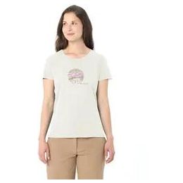 Funktionsshirt Vaude "WOMEN'S CYCLIST T-SHIRT V", Damen, Gr. 48, sanftes wei&szlig;, Obermaterial: 70% Baumwolle, 30% Lyocell, Basic, Rundhals, Shirts Funktionsshirt, sportliche Passform, Kurzarm, f&uuml;r Radsport und Outdoor-Aktivit&auml;ten