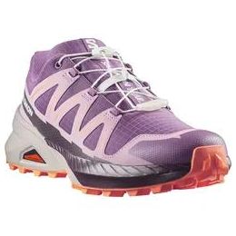 Trailrunningschuh Salomon "SPEEDCROSS PEAK", Damen, Gr. 40,5, concord grape, dawn pink, nectarine, Synthetik, Textil, Schuhe