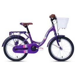 Kinderfahrrad CHILLIZ "CHD.01" Gr. 25,5, lila, Fahrr&auml;der, Kinder, 25,5cm, 16 Zoll (40,64cm) hinten: 16 Zoll (40,64cm)