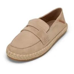 Marc O'Polo Espadrille MARC O'POLO "aus weichem Veloursleder", Damen, Gr. 43, sand, Obermaterial: 100% Leder (Ziege), unifarben, Schuhe Espadrille
