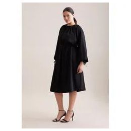 Sommerkleid Seidensticker "Schwarze Rose", Damen, Gr. 6XL (52), Normalgr&ouml;&szlig;en, schwarz, 100% Polyester, unifarben, relaxed fit, Rundhals, Kleider Sommerkleid, 1/1 Rundhals Uni