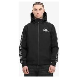 Windbreaker Lonsdale "OUSTON", Herren, Gr. M, schwarz, wei&szlig;, Obermaterial: 100% Polyester. Futter: 100% Polyester, Jacken Windbreaker, sportlicher Stil, f&uuml;r Erwachsene