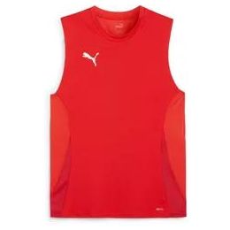 Fu&szlig;balltrikot Puma "TEAMGOAL SLEEVELESS JERSEY", Herren, Gr. S, Puma rot, Puma wei&szlig;, fast rot, Interlock, Obermaterial: 100% Polyester, unifarben, regular fit normal, Rundhals, Trikots Fu&szlig;balltrikot, f&uuml;r Fu&szlig;ball, &auml;rmellos, sportlicher Stil, aus Interlock-Material
