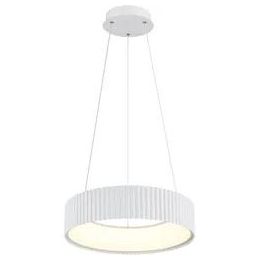 Globo LIGHTING H&auml;ngeleuchte "KEMP", wei&szlig; matt, 1, &Oslash; 46cm H: 120cm, 1 Stk., Leuchten, Wei&szlig; matte H&auml;ngeleuchte mit Acryl opal und Memoryfunktion, H&auml;ngeleuchte