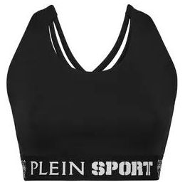 Lauftop Plein Sport "Sport Top", Damen, Gr. XL, schwarz (02, schwarz), Obermaterial: 90% Polyester, 10% Elasthan, Tops